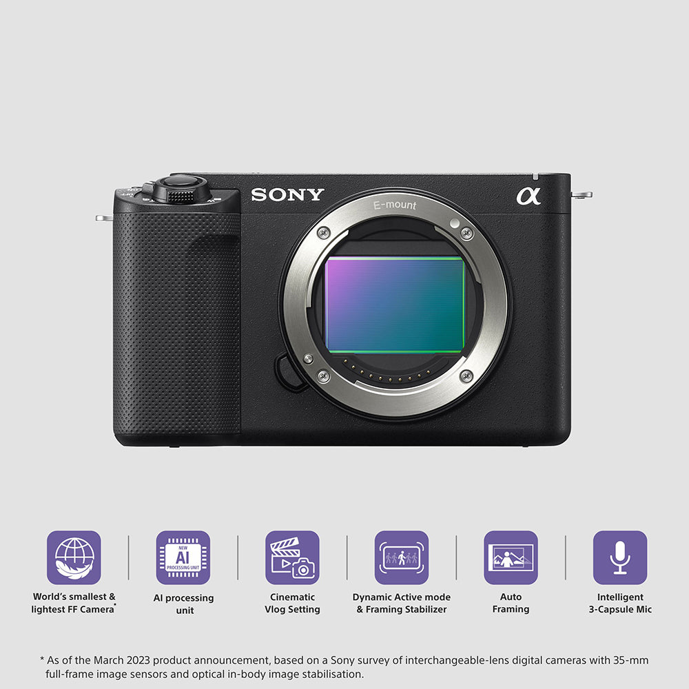 Sony Alpha ZV-E1L Full-Frame Interchangeable-Lens Mirrorless vlog Came